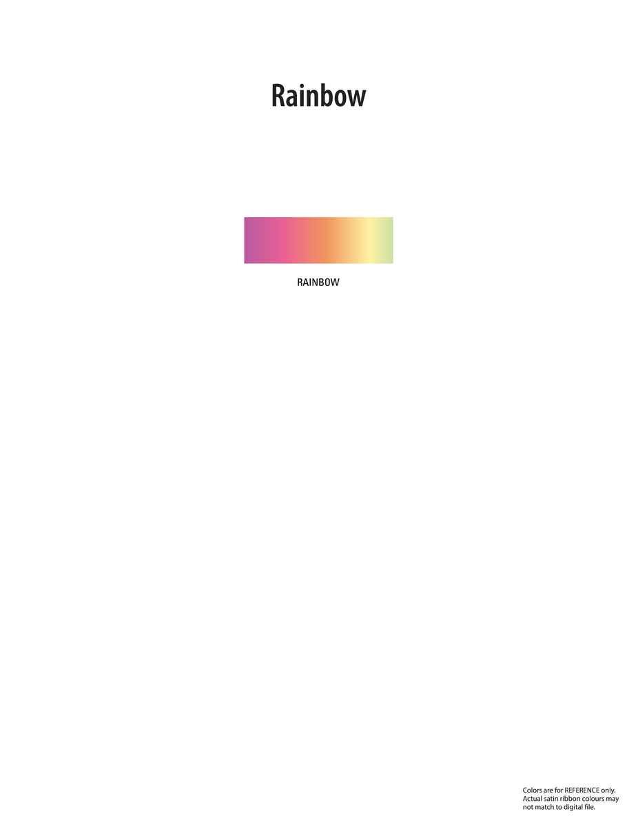 2" Pleated Acetate Badge Ribbon Rainbow – AwardRibbon by Hubschercorp